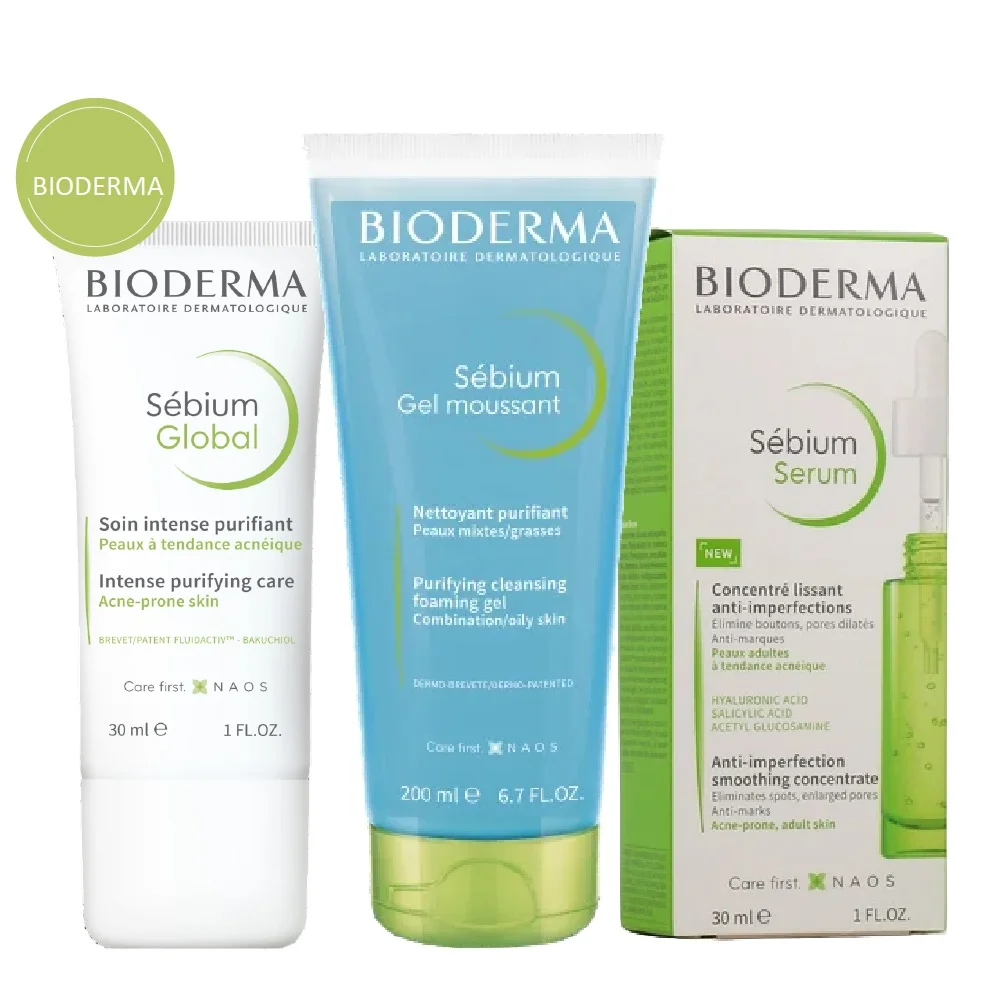 Bioderma Pack Soin Complet Anti Imperfections Sébium Gel Moussant ...