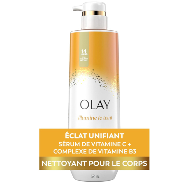 Olay Gel Douche Nettoyant et Éclaircissant à la Vitamin C 530ml ...