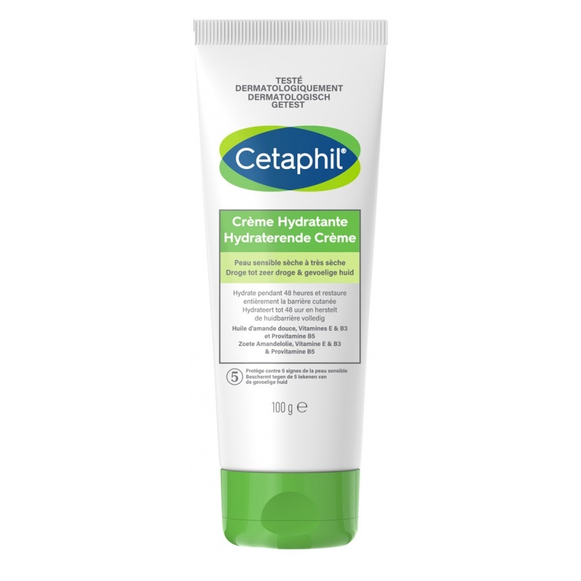 Cetaphil Crème Hydratante Réparatrice Peau Sensible Sèche 100 g ...