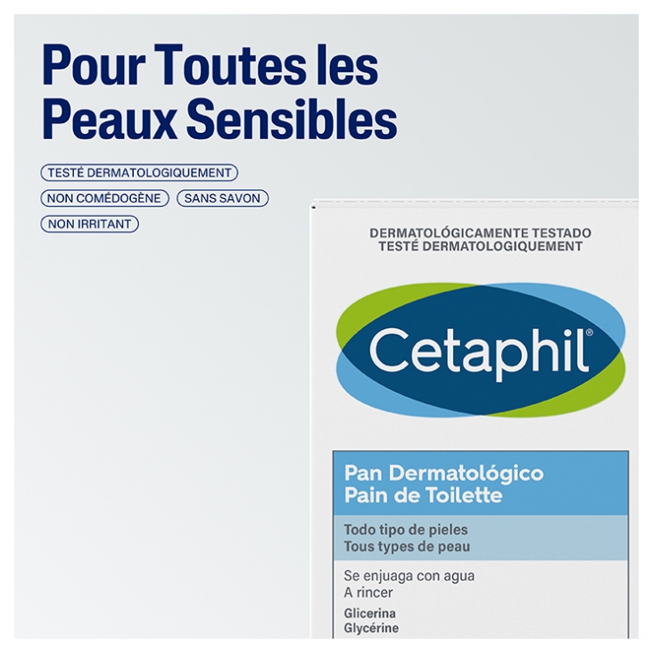 Cetaphil Pain de Toilette Sans Savon Visage et Corps 127 g - Univers ...